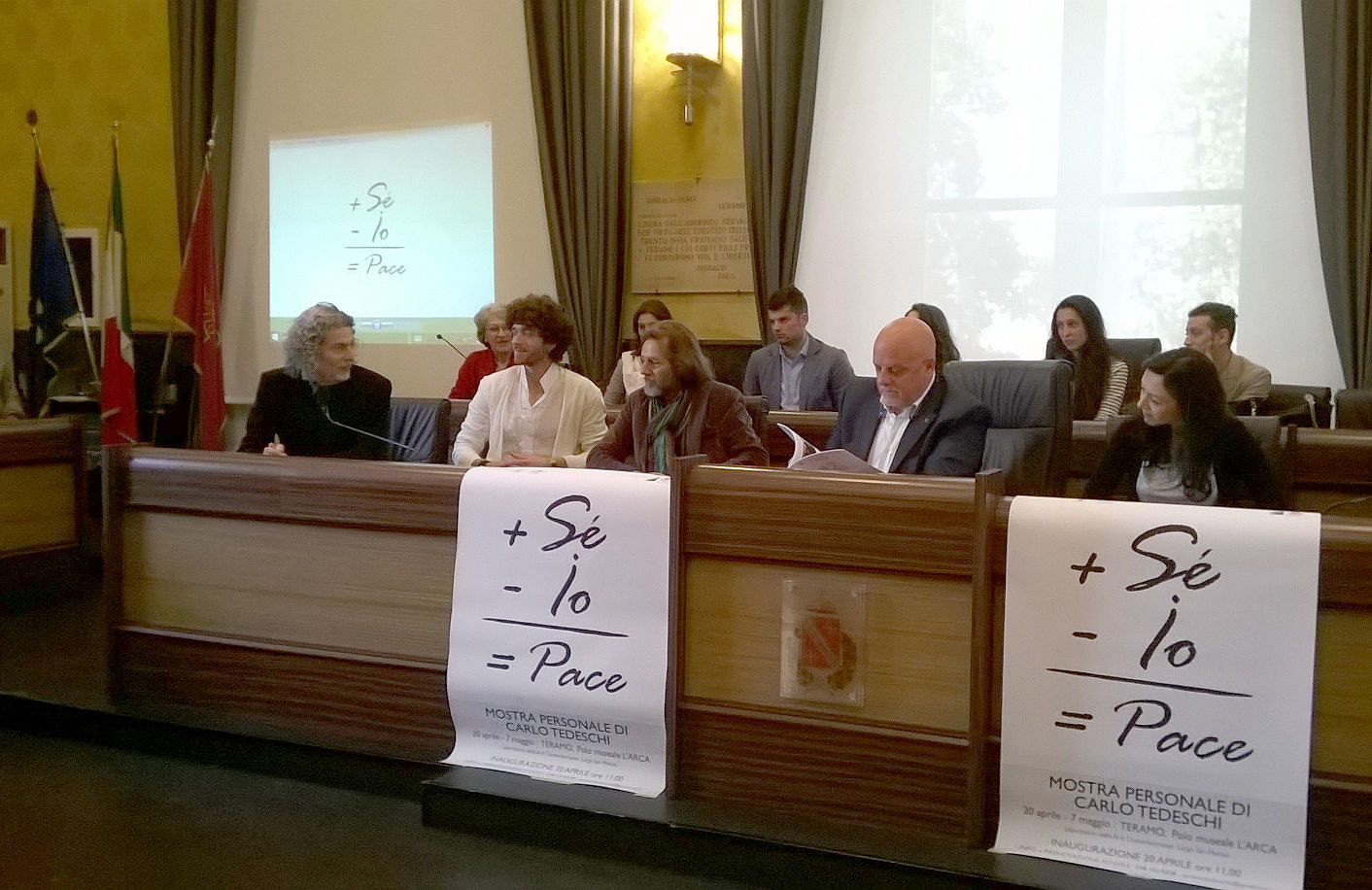 Teramo, presentata la mostra di Carlo Tedeschi “+Sé-Io=Pace” - Abruzzo ...
