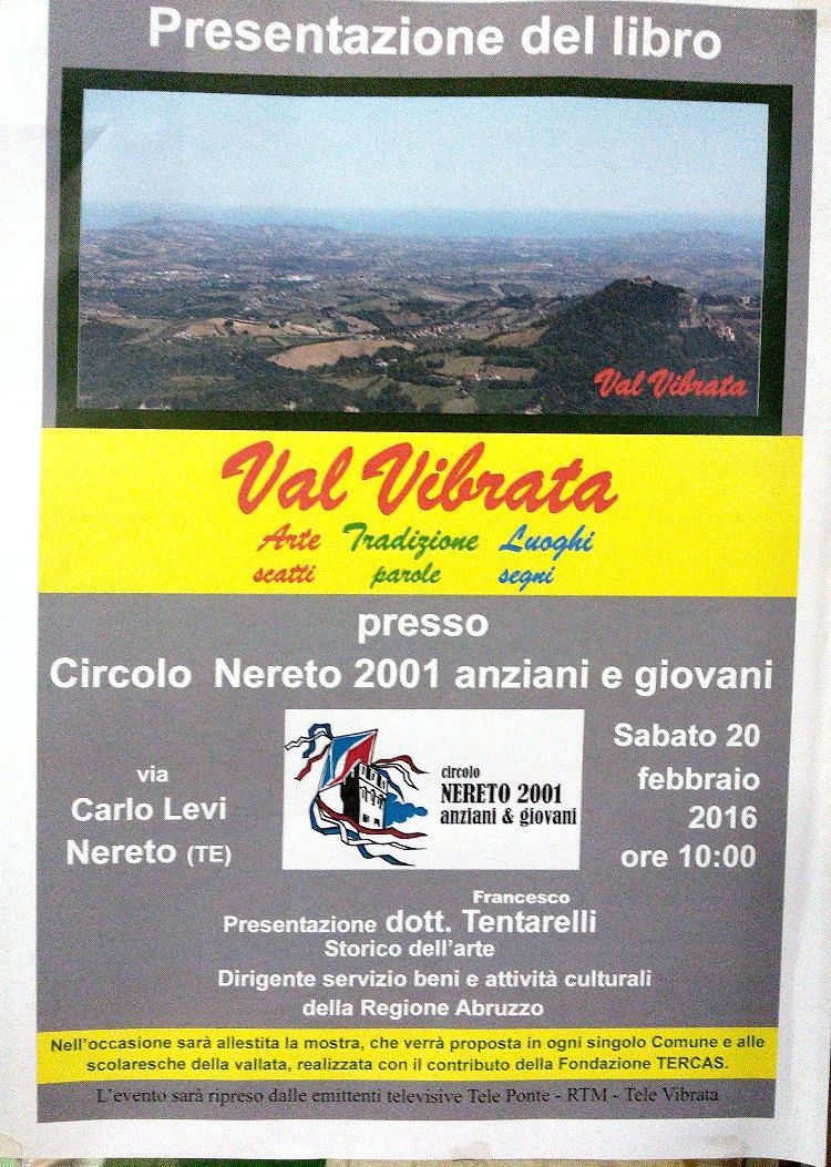 Nereto al Circolo Anziani la presentazione del volume sulla Val Vibrata ...