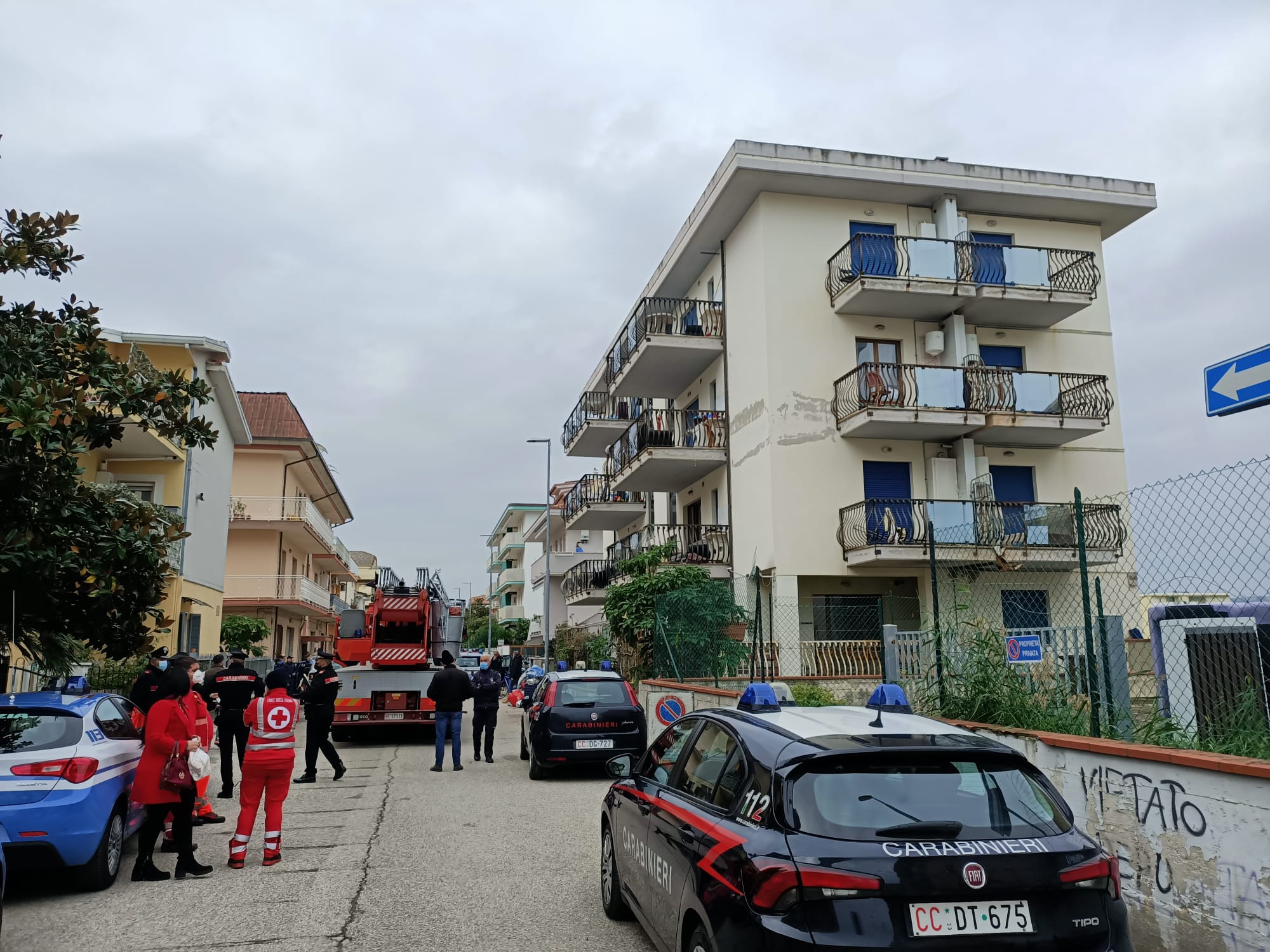 Alba Adriatica, sgomberata la palazzina di via Cavour - Abruzzo Cityrumors